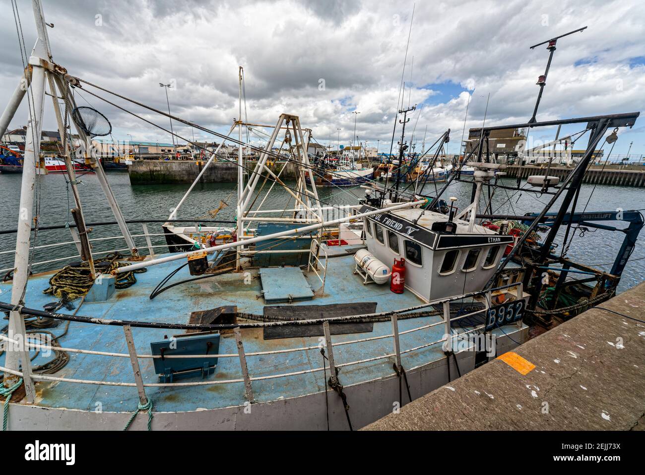 Fishing boat portavogie harbour hi-res stock photography and images - Alamy