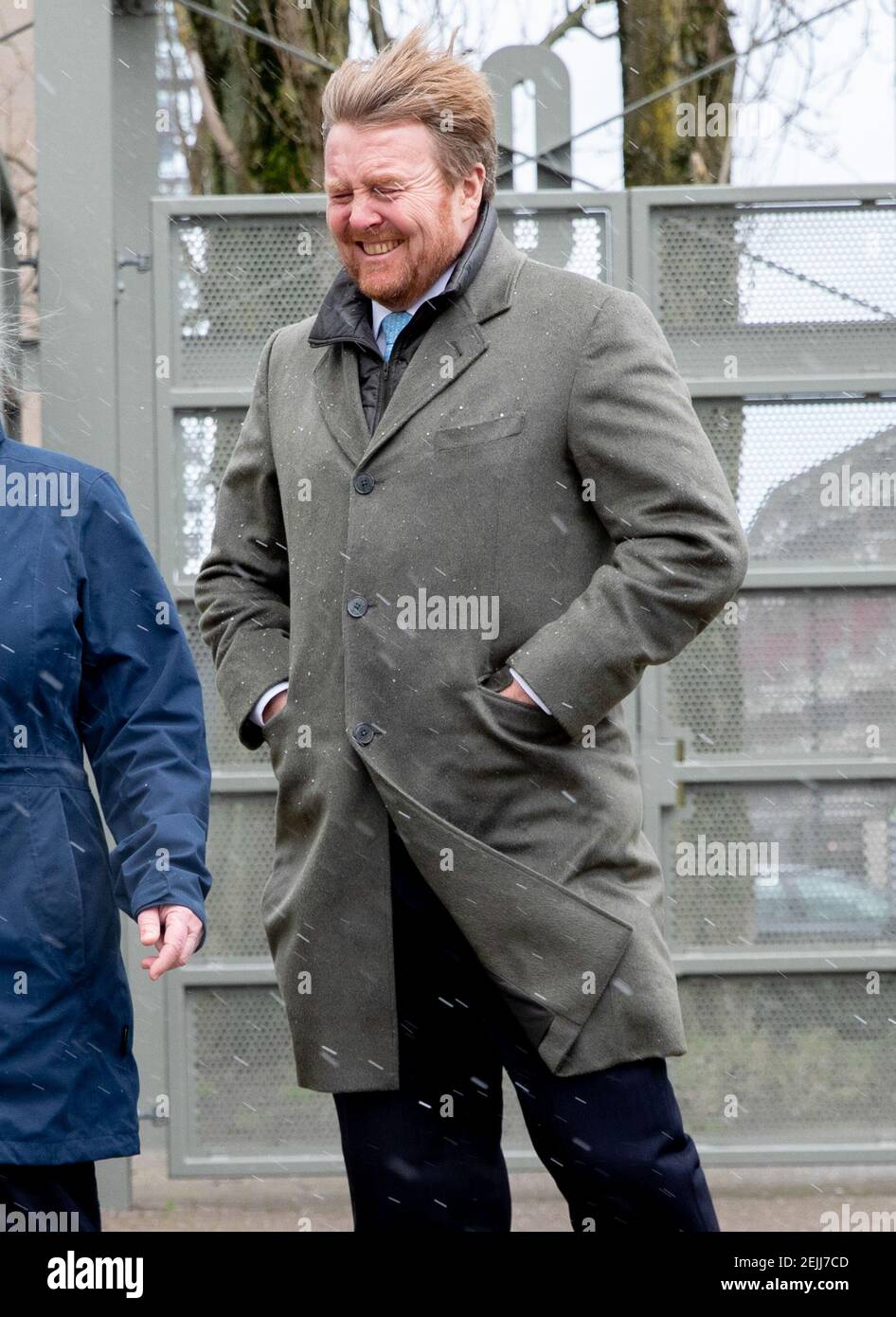 King Willem Alexander during a working visit to citizen initiatives in ...