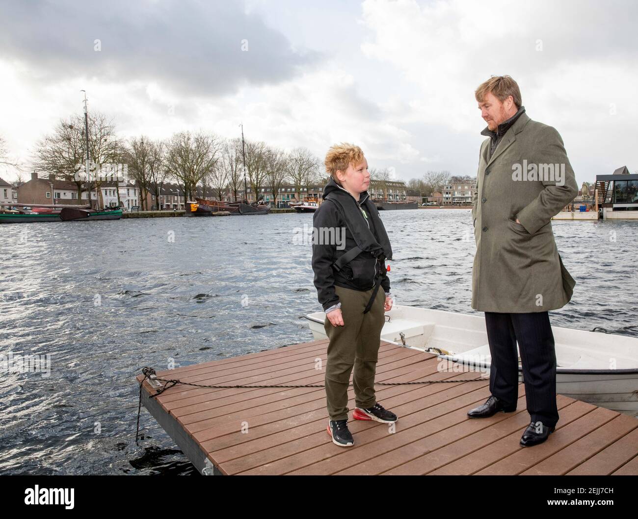 King Willem Alexander during a working visit to citizen initiatives in ...