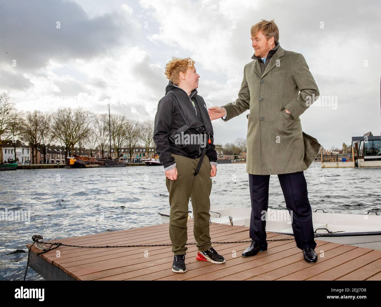King Willem Alexander during a working visit to citizen initiatives in ...
