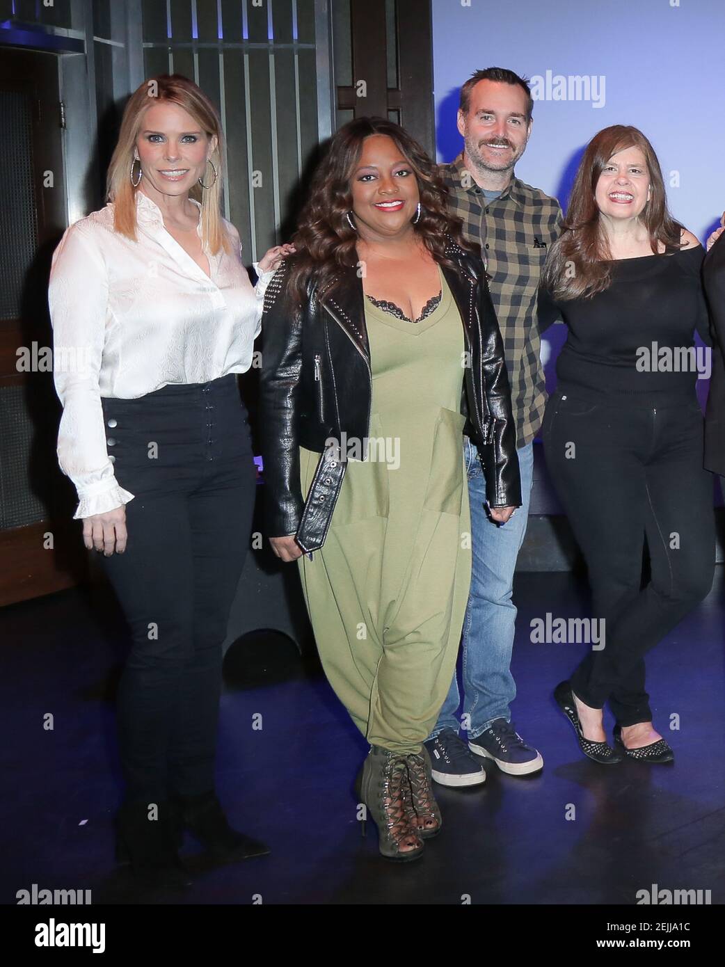 Cheryl Hines, Sherri Shepherd, Will Forte, Dayle Reyfel pose as part of ...