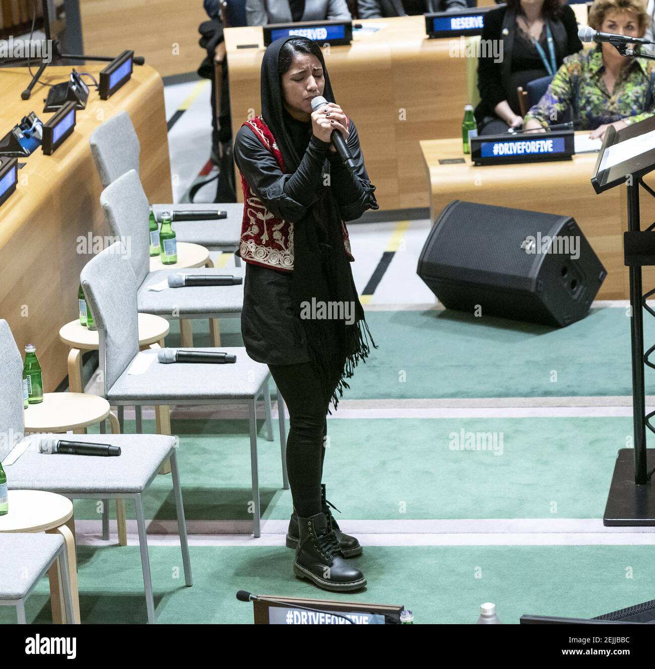 Sonita Alizadeh sings at High-Level Event A Call to Action for the ...