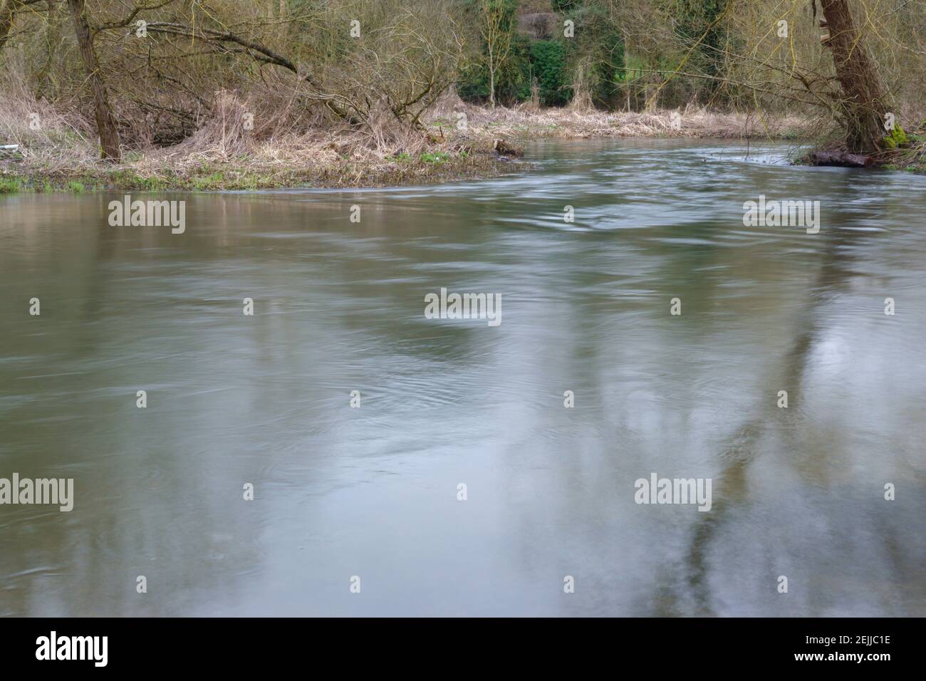 a time-lapse of flowing river water surface on the river avon Stock ...