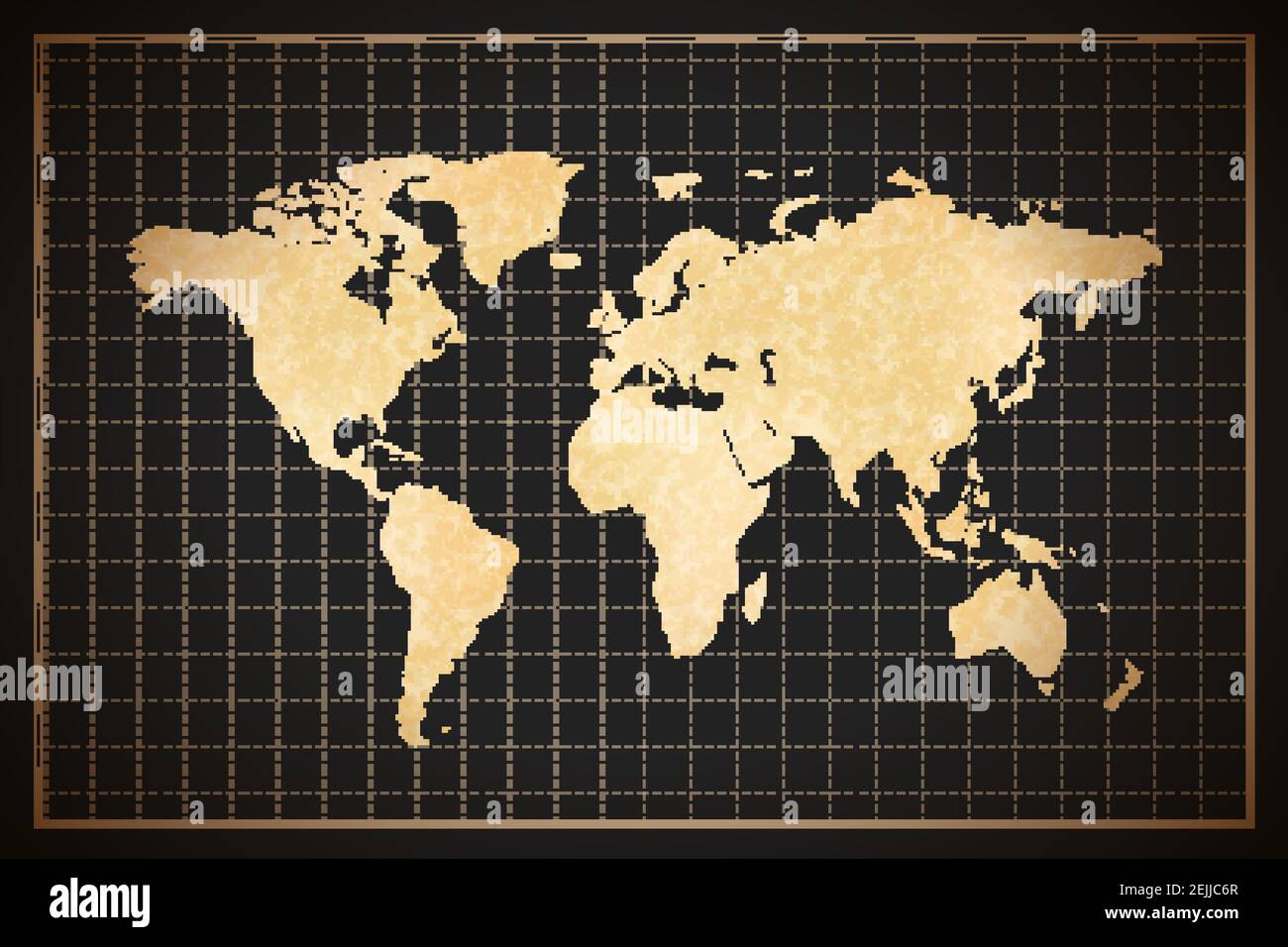 Detailed antique world map Stock Vector Images - Alamy