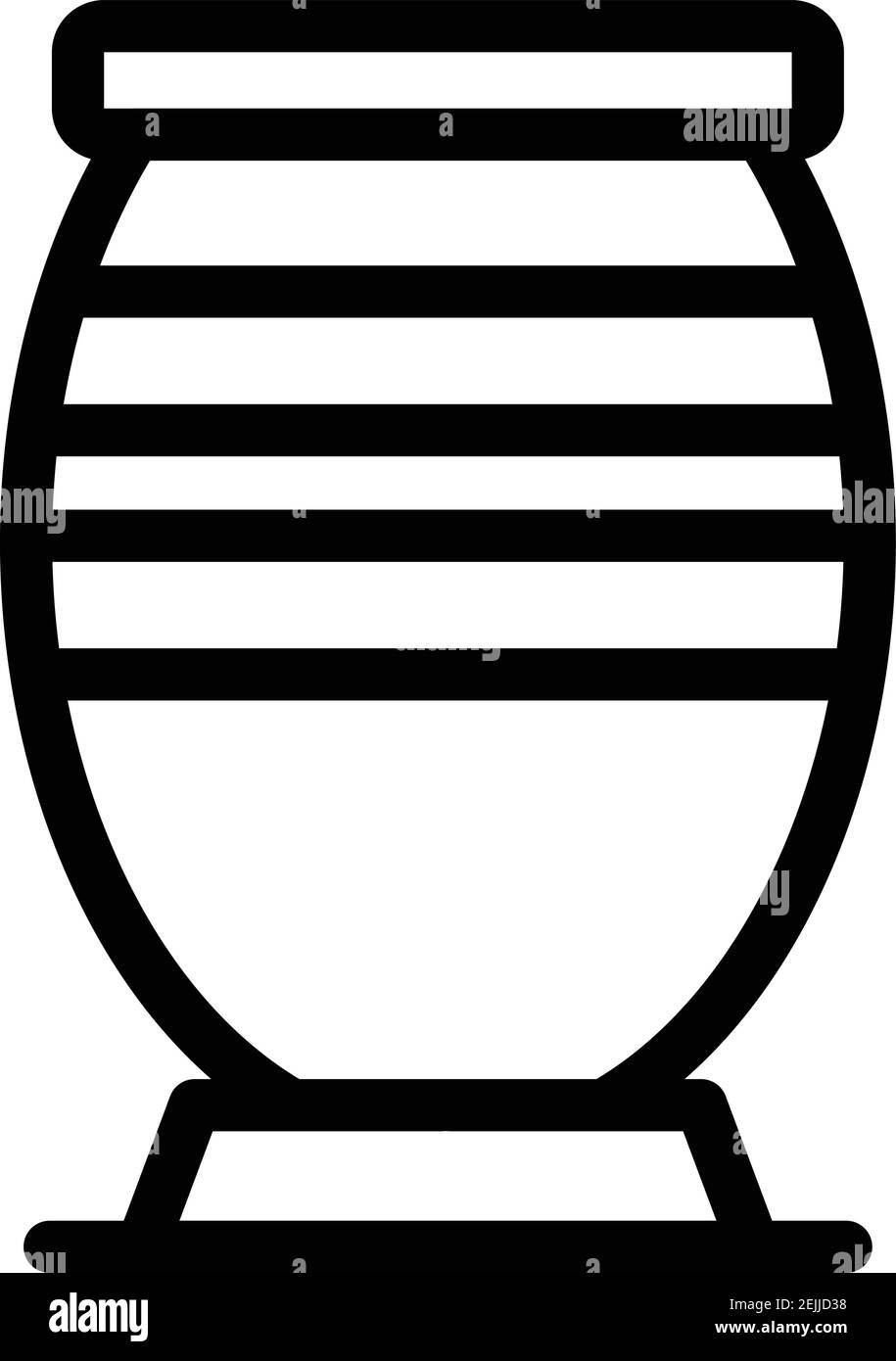 Greek pottery icon. Outline greek pottery vector icon for web design ...