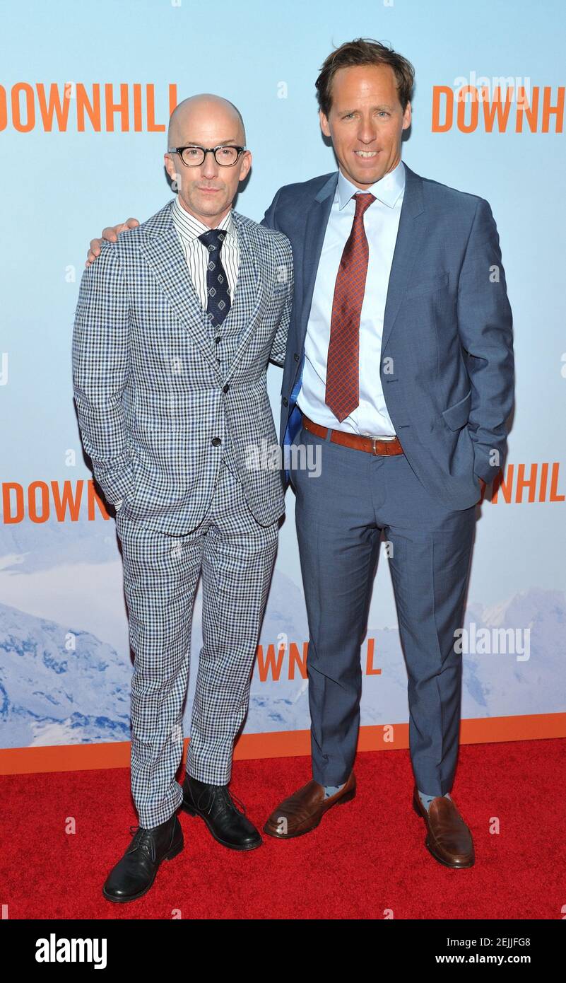 L-R: Directors Jim Rash and Nat Faxon attend the NY premiere of ...
