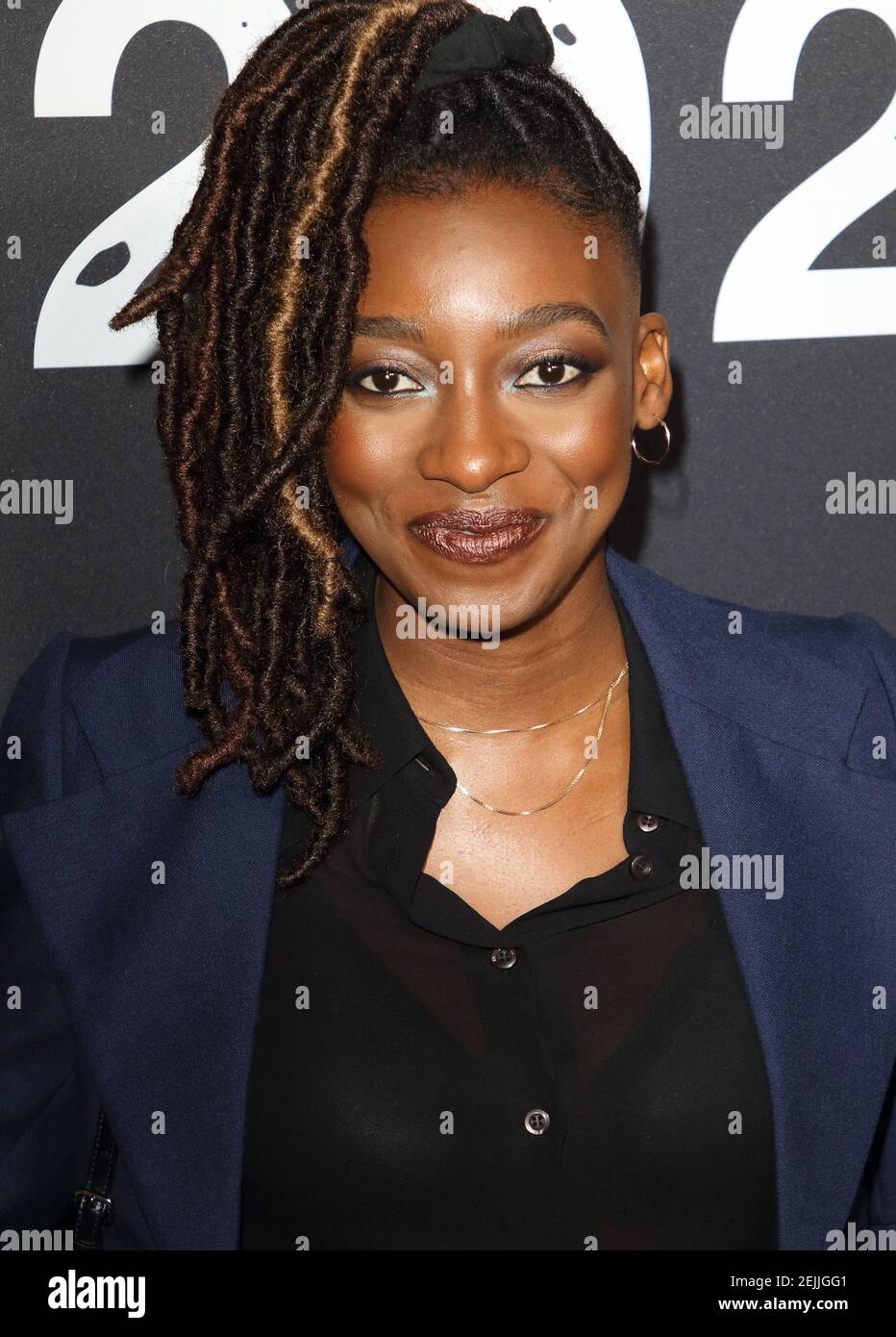 Little Simz attends the NME Awards 2020 at O2 Academy Brixton in London ...