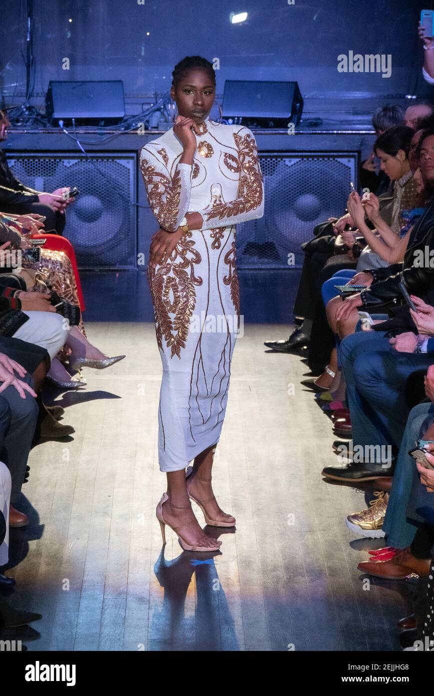 Models walk the runway for Qaysean NYFW "The Manikin" collection at the ...