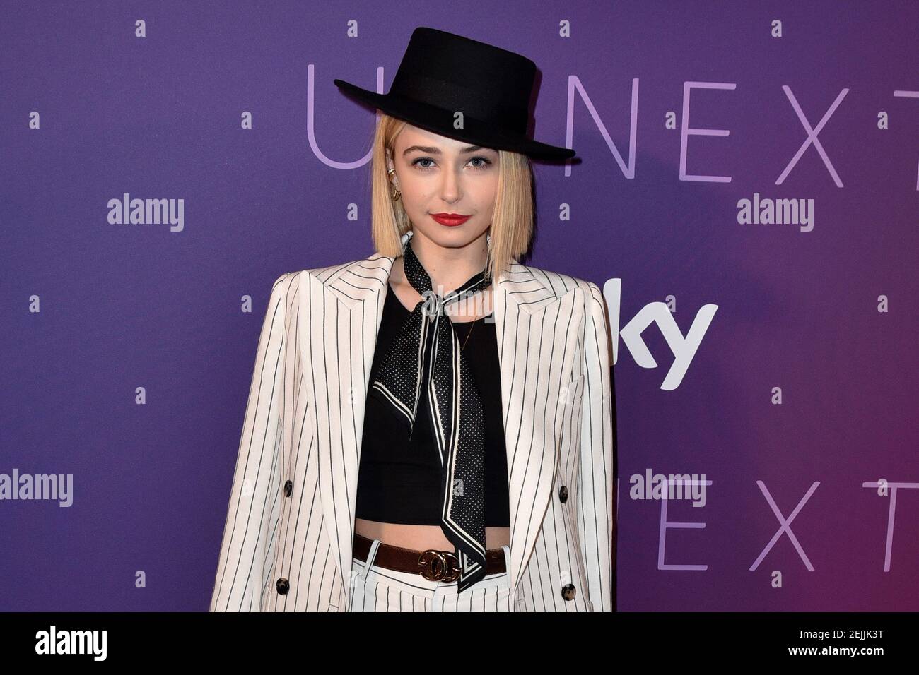 Sophie Simnett attends the SKY TV, Up Next Event at Tate Modern in ...