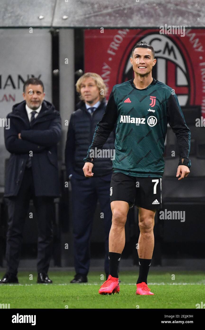 Cristiano Ronaldo of Juventus during the match Milan v Juventus, of ...