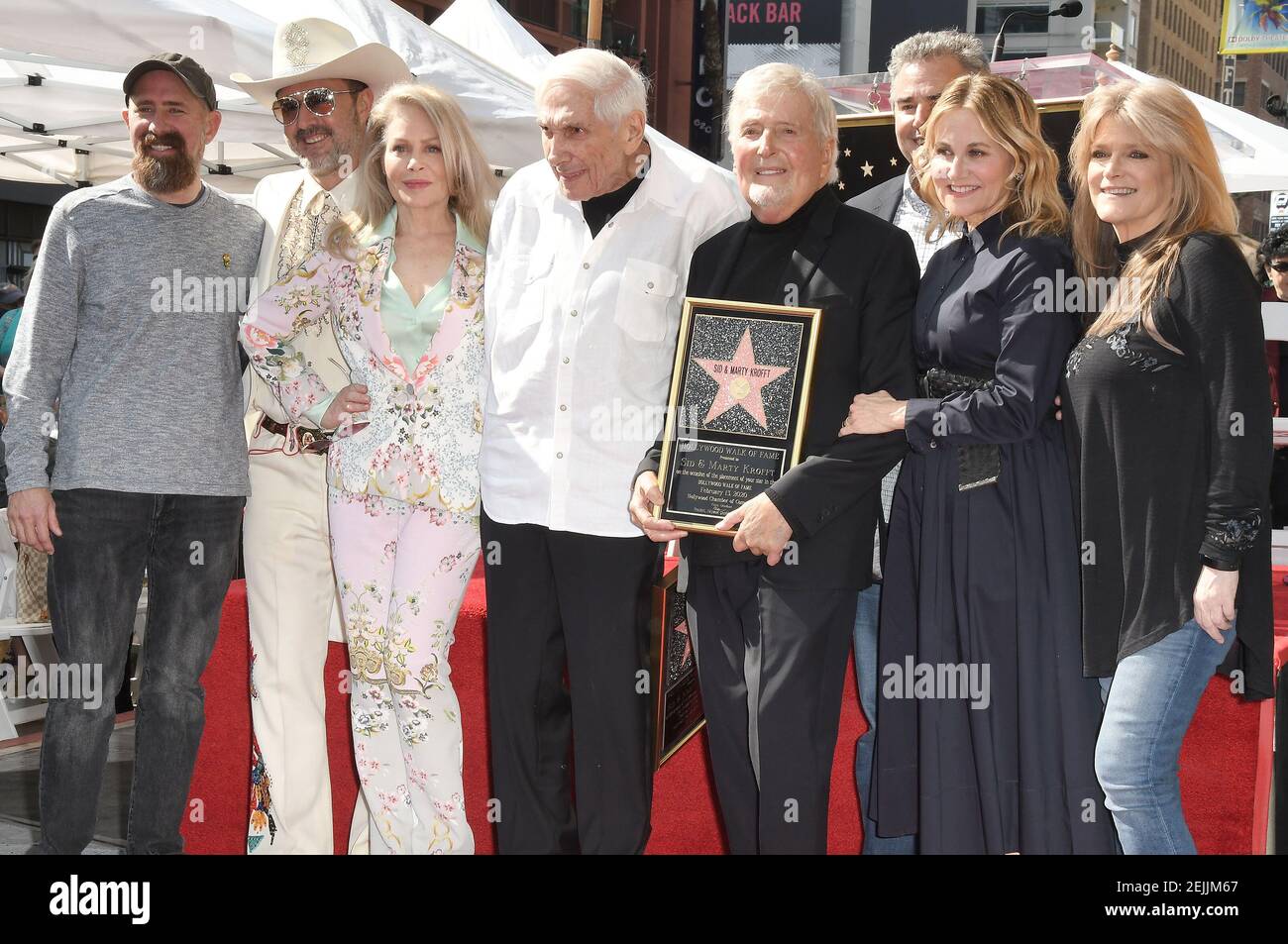 (L-R) Greg Garcia, David Arquette, Beverly D'Angelo, Sid Krofft, Marty ...
