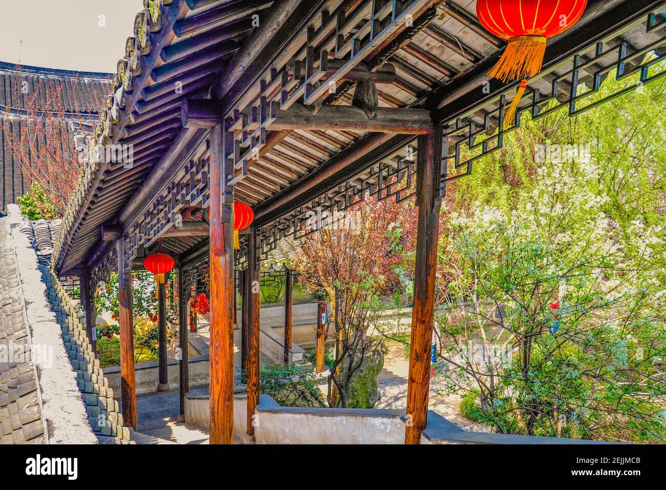 Zhejiang ï¼ŒCHINA-Xitang ancient scenic spot, Jiashan county, Jiaxing ...