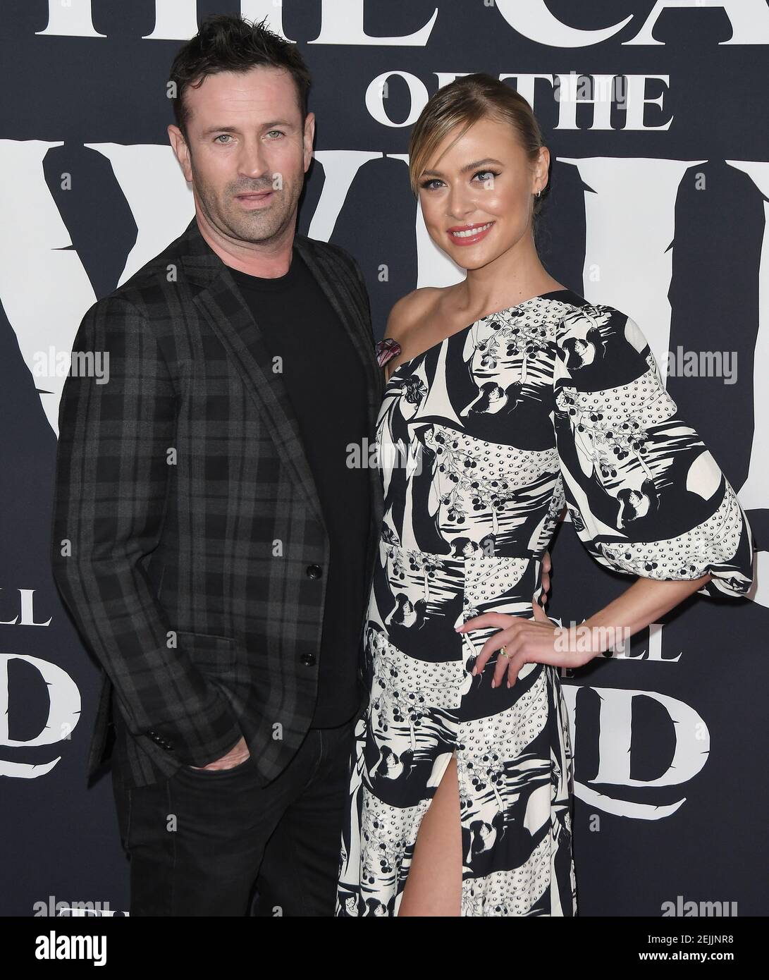 (L-R) Adam Fergus and Hayley Erin at the 20th Century Studios' THE CALL ...