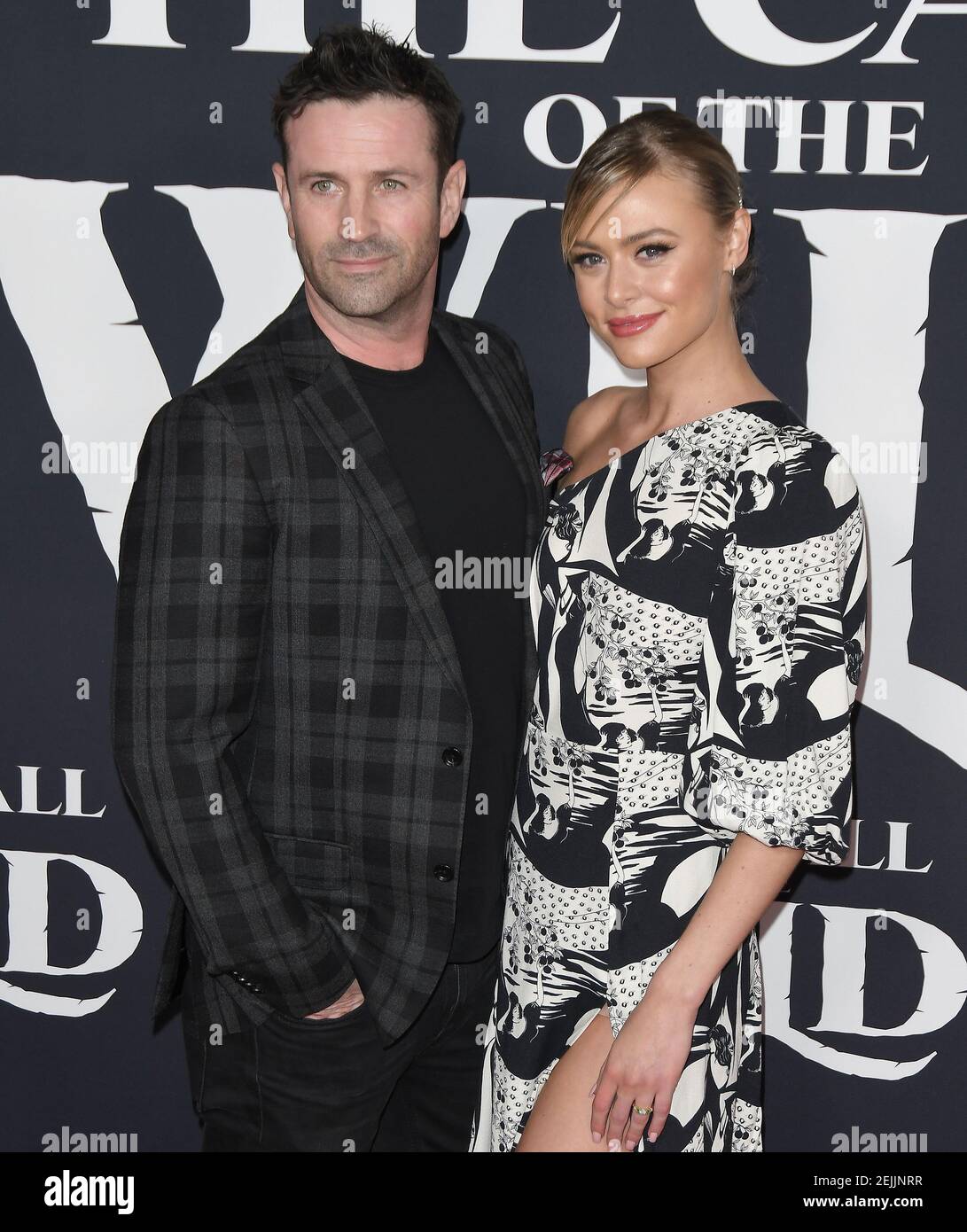 (L-R) Adam Fergus and Hayley Erin at the 20th Century Studios' THE CALL ...