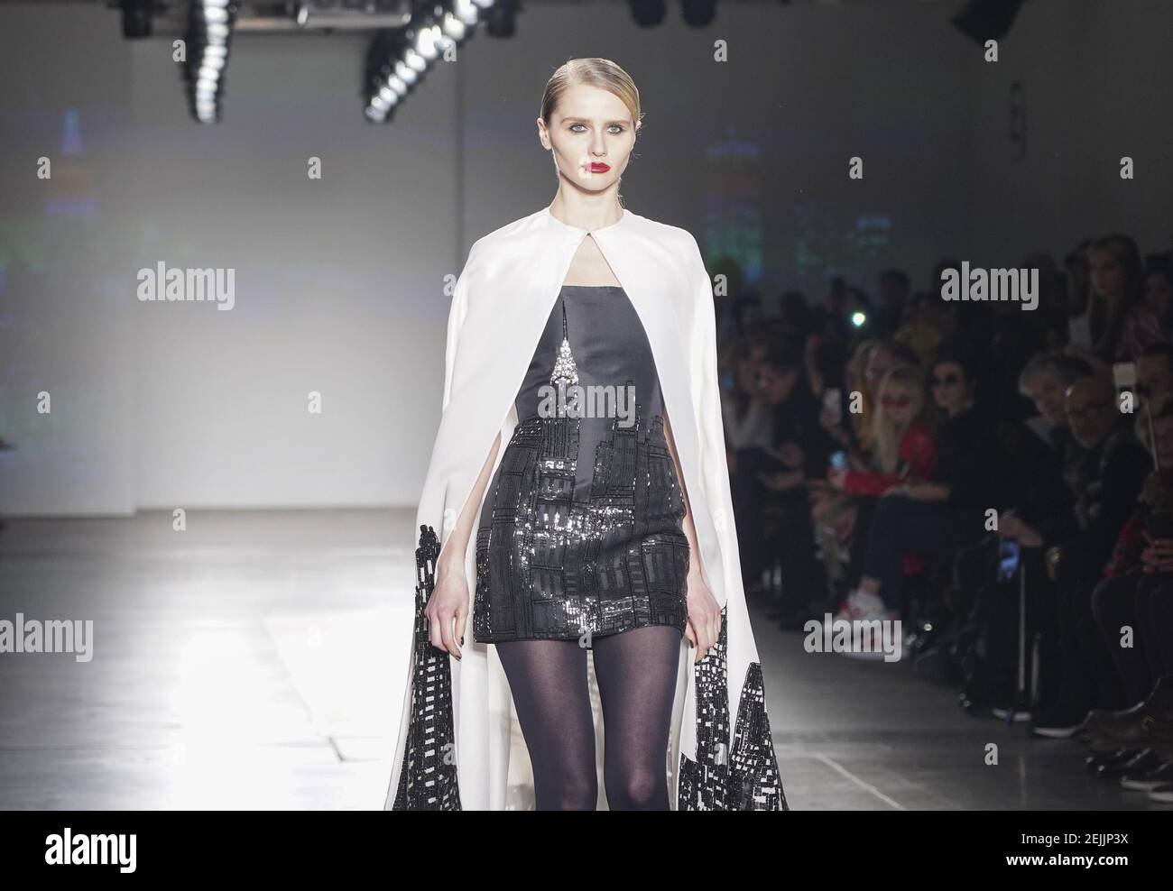 Model walks runway for Zang Toi collection during Fashion Week at Pier ...
