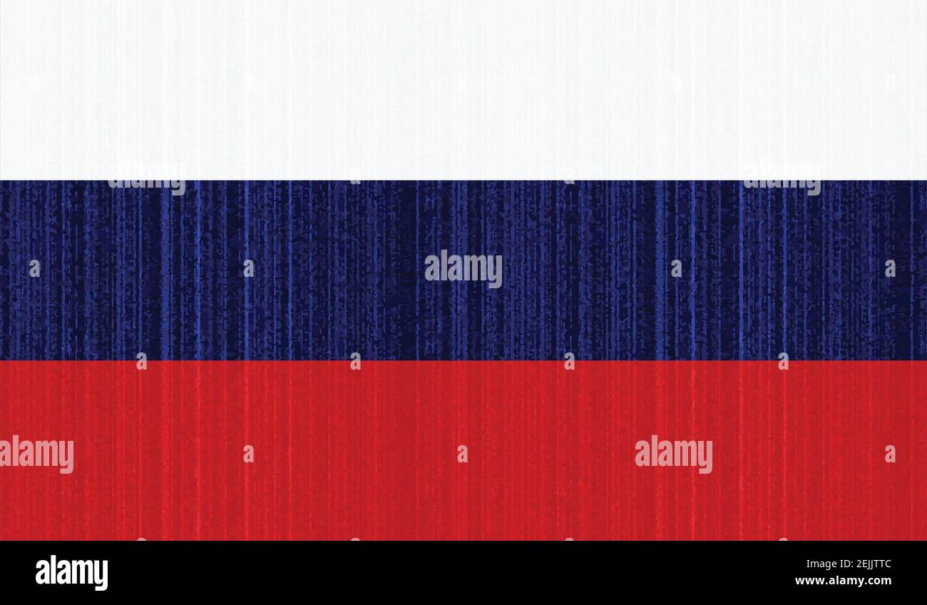 Flag of Russia. Squared grunge background. Russian national symbol ...