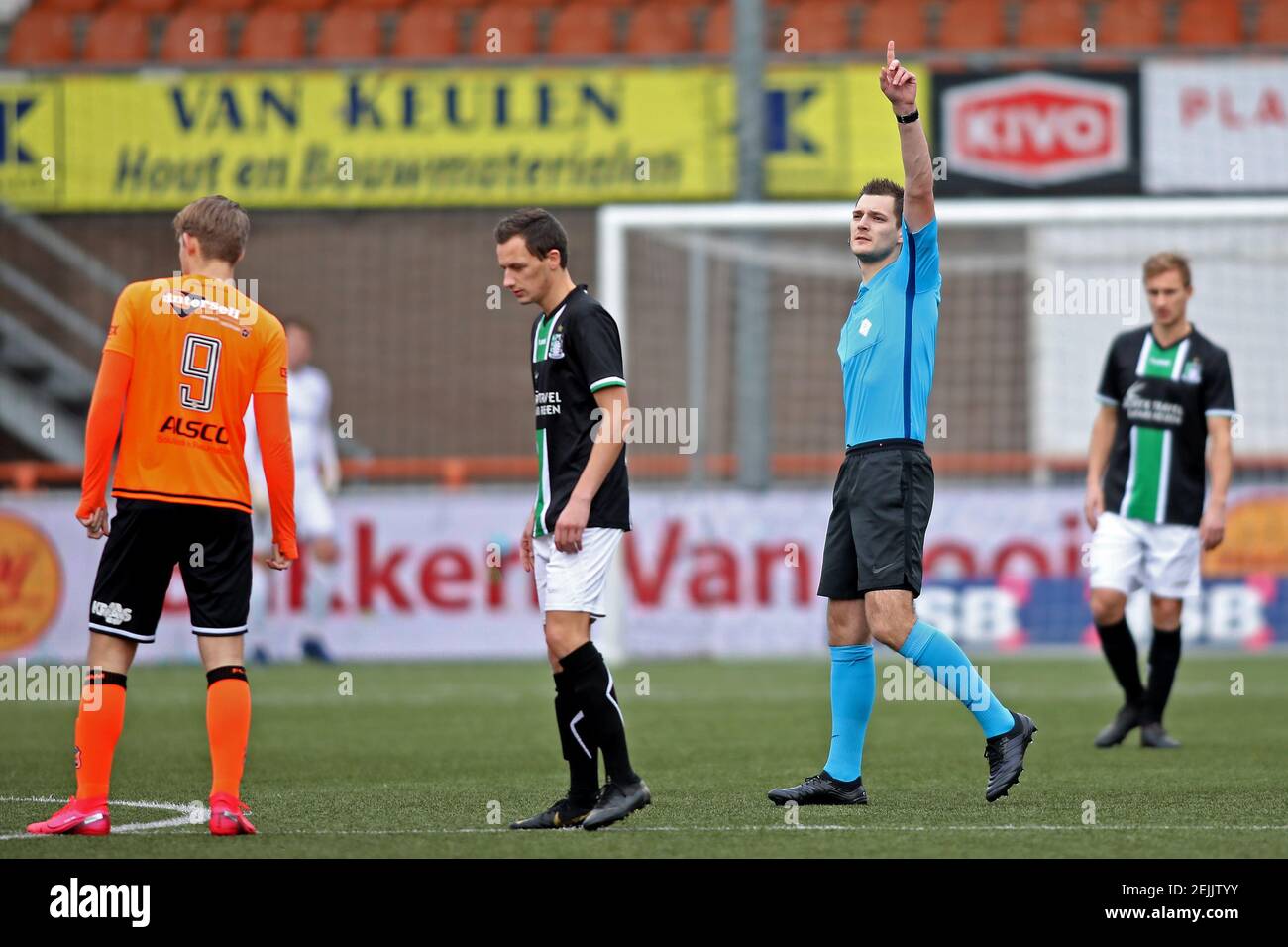 VOLENDAM, 15–02-2020 , Kras Stadium, Dutch second division, during the ...