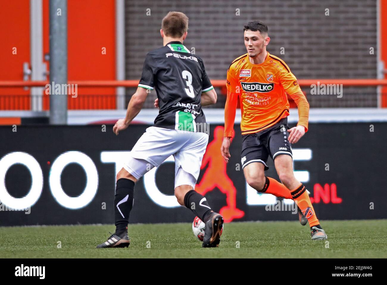 VOLENDAM, 15–02-2020 , Kras Stadium, Dutch second division, during the ...