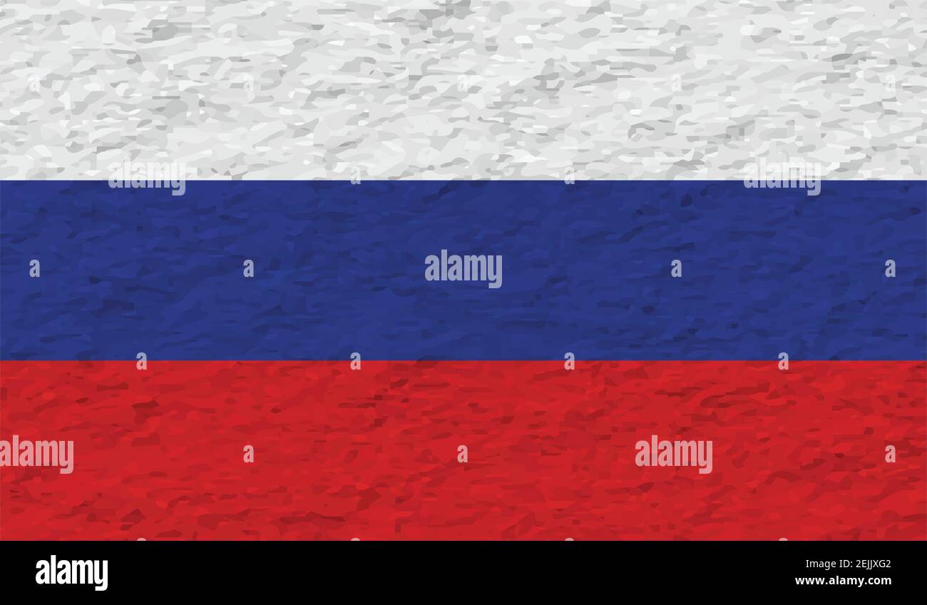 Flag of Russia. Squared grunge background. Russian national symbol ...