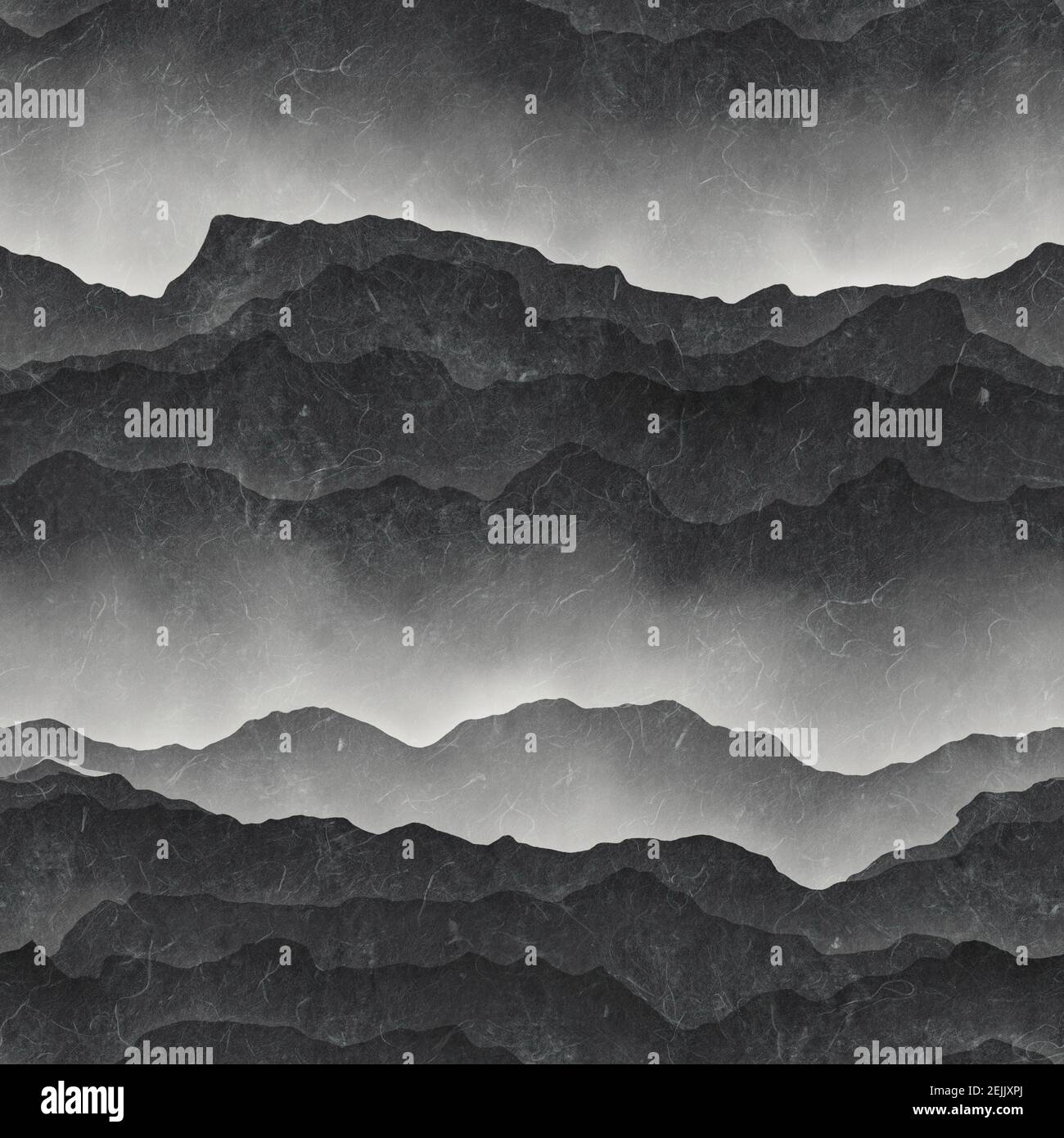 Seamless gray mountains fading into fog print Stock Photo - Alamy