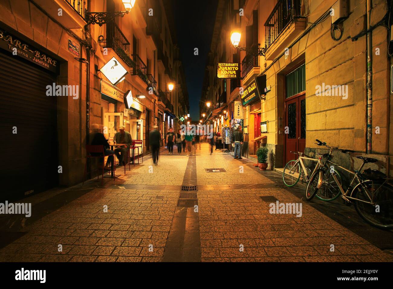 Spain - San-Sebastian - October 27-2017 : San Sebastian typical small ...