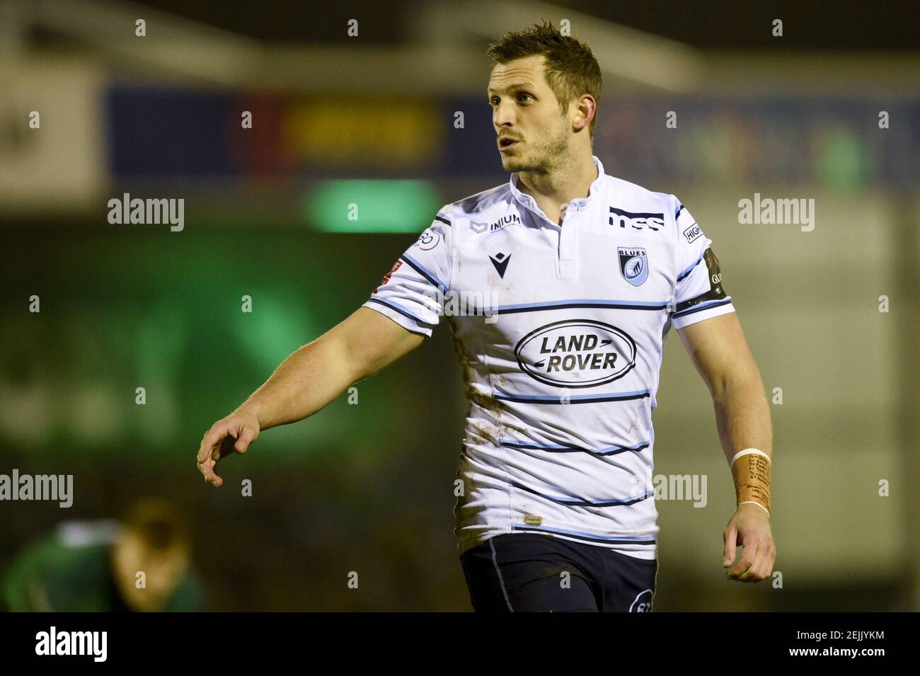 Jason Tovey of Cardiff during the Guinness PRO14 Round 11 match between ...