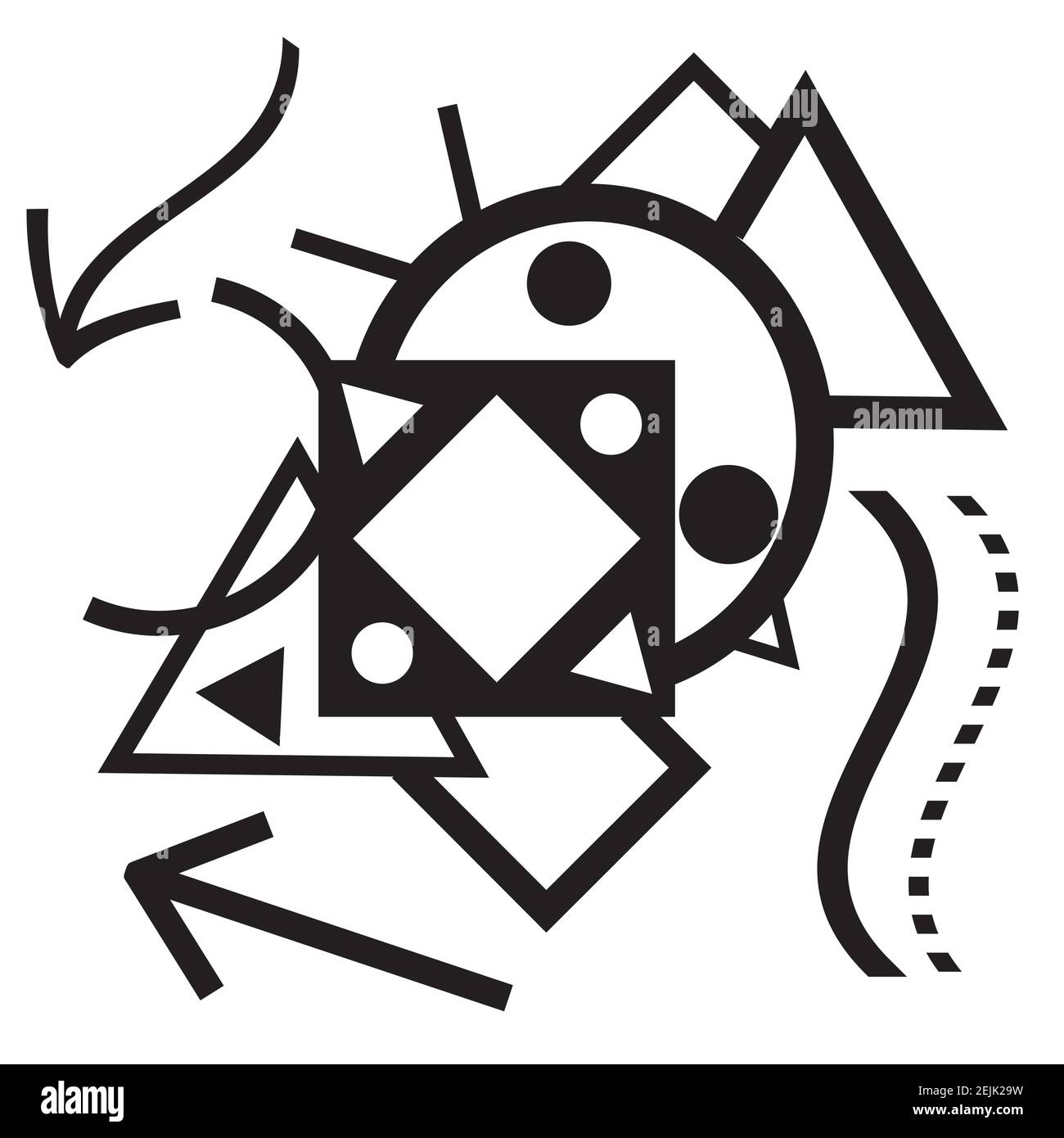 Strange circular Stock Vector Images - Alamy