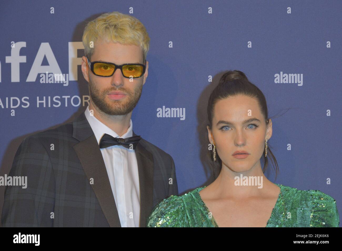 Tucker Halpern and Sophie Hawley-Weld of Sofi Tukker attend the 2020 ...