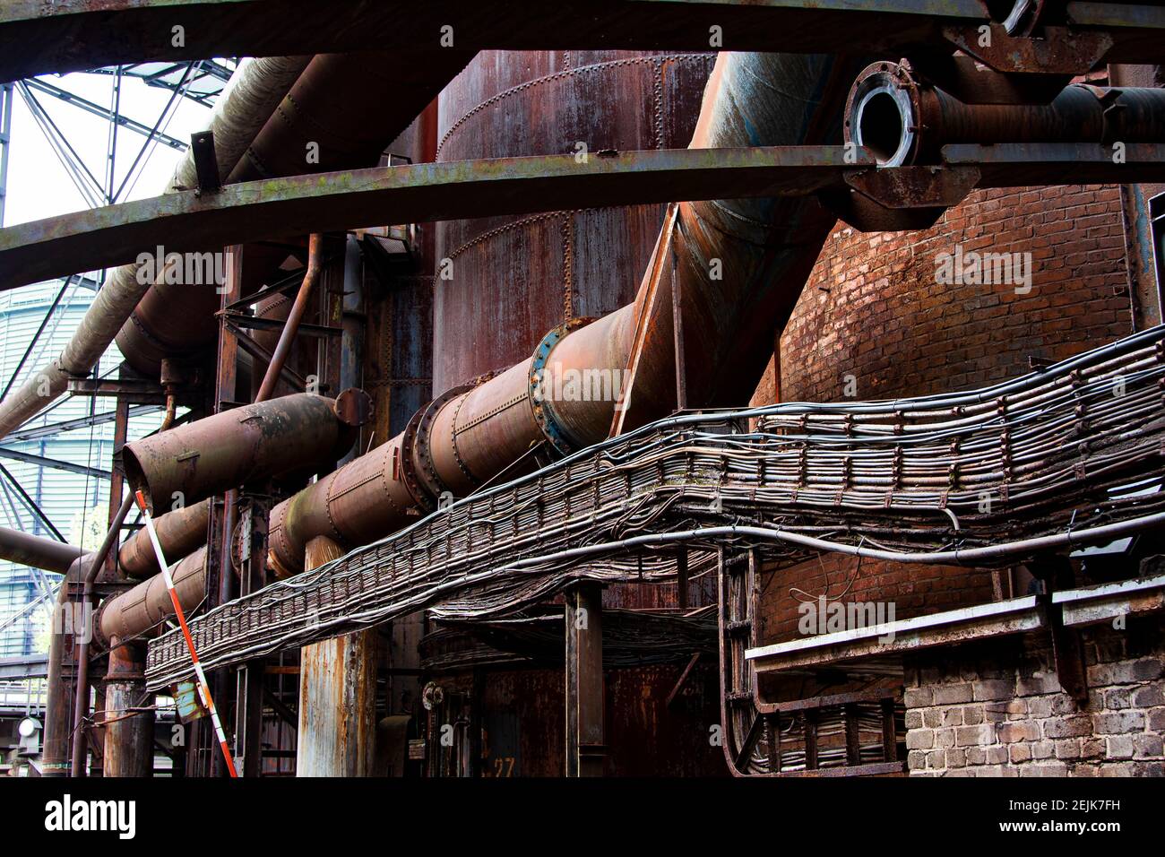 The Volklingen Iron Works are located in Saarbrucken in the Saar region of Germany Stock Photo ...