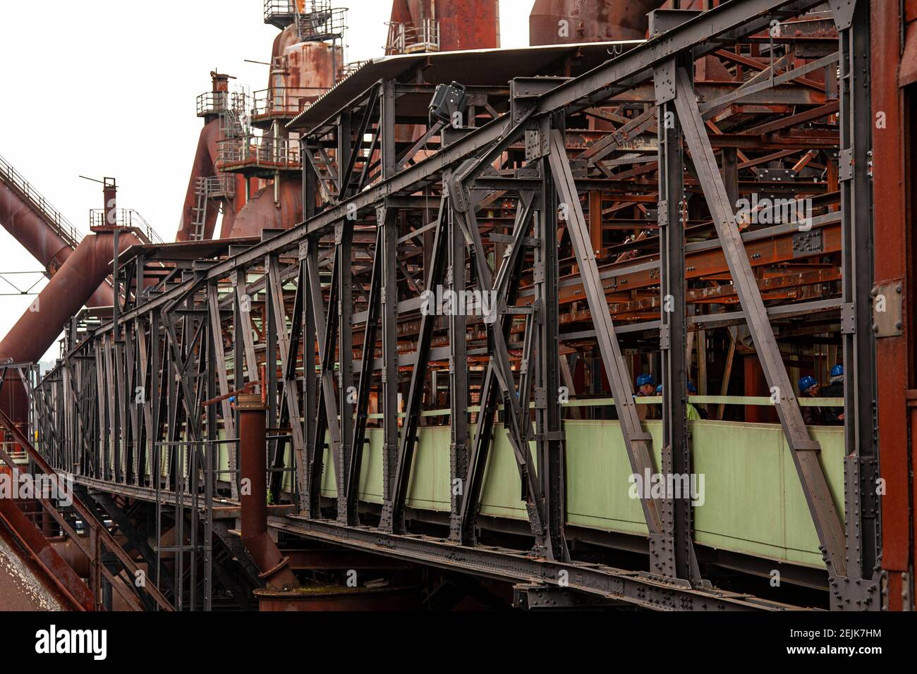 The Volklingen Iron Works are located in Saarbrucken in the Saar region ...