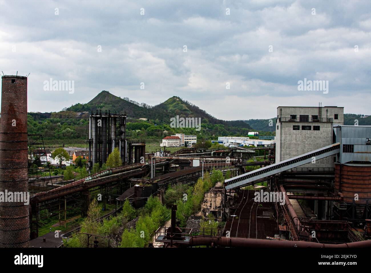 The Volklingen Iron Works are located in Saarbrucken in the Saar region ...
