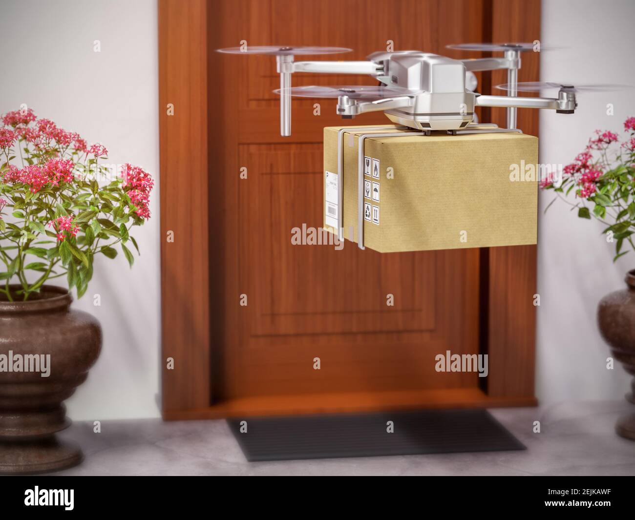 Delivering parcel hi-res stock photography and images - Alamy
