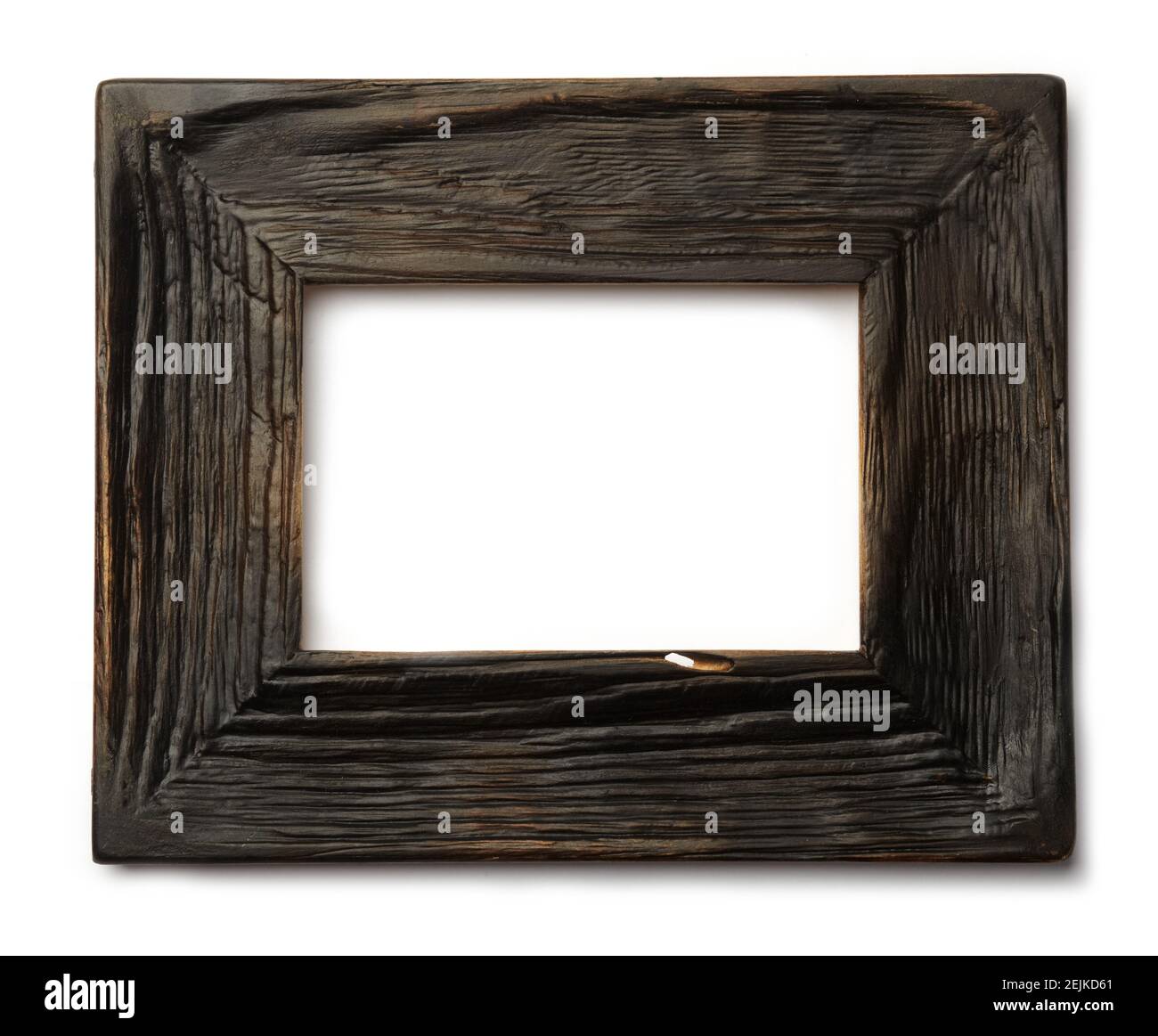 Classic wooden frame isolated on white background Stock Photo - Alamy