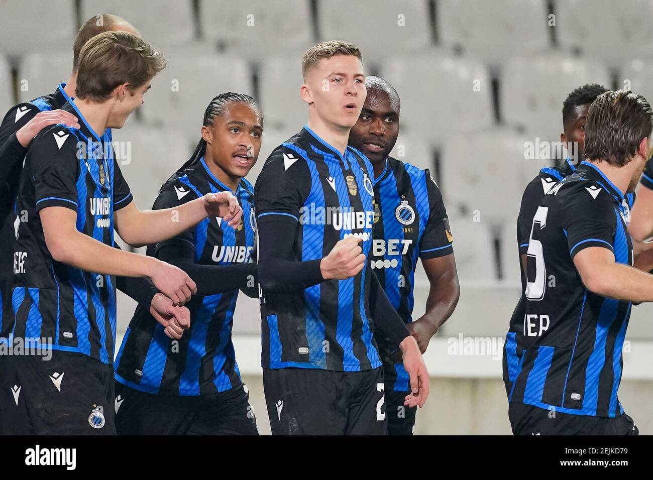 BRUGES, BELGIUM - FEBRUARY 22: Ignace van der Brempt of Club Brugge ...