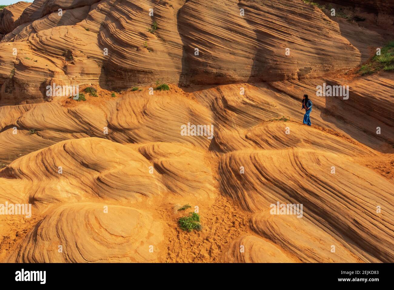 Shaanxi ï¼ŒCHINA-Jingbian wave valley is located in Yanjia stockade ...