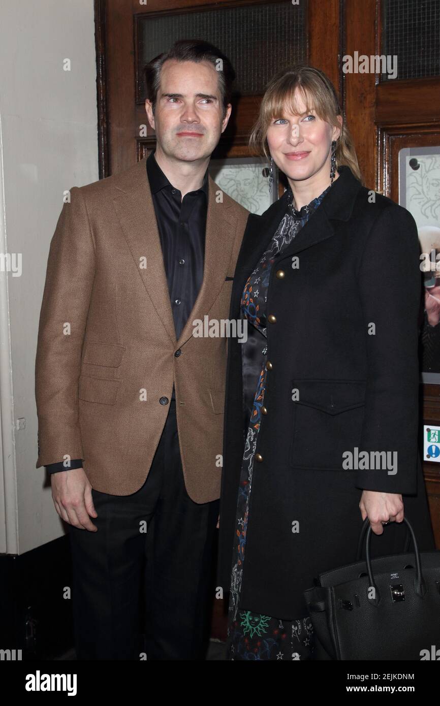 Jimmy Carr and Karoline Copping attend the Upstart Crow press night at ...