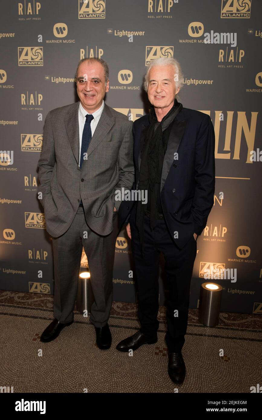 Tony Gourmond and Jimmy Page attends the Led Zeppelin by Led Zeppelin ...