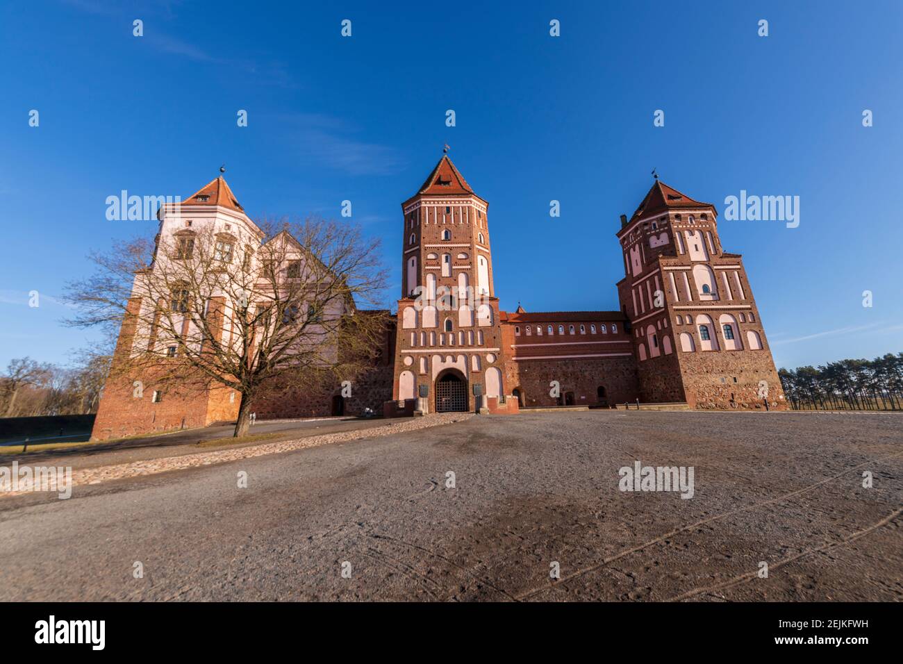 Mir Medieval Ancient Castle, in Mir, Belarus Stock Photo - Alamy