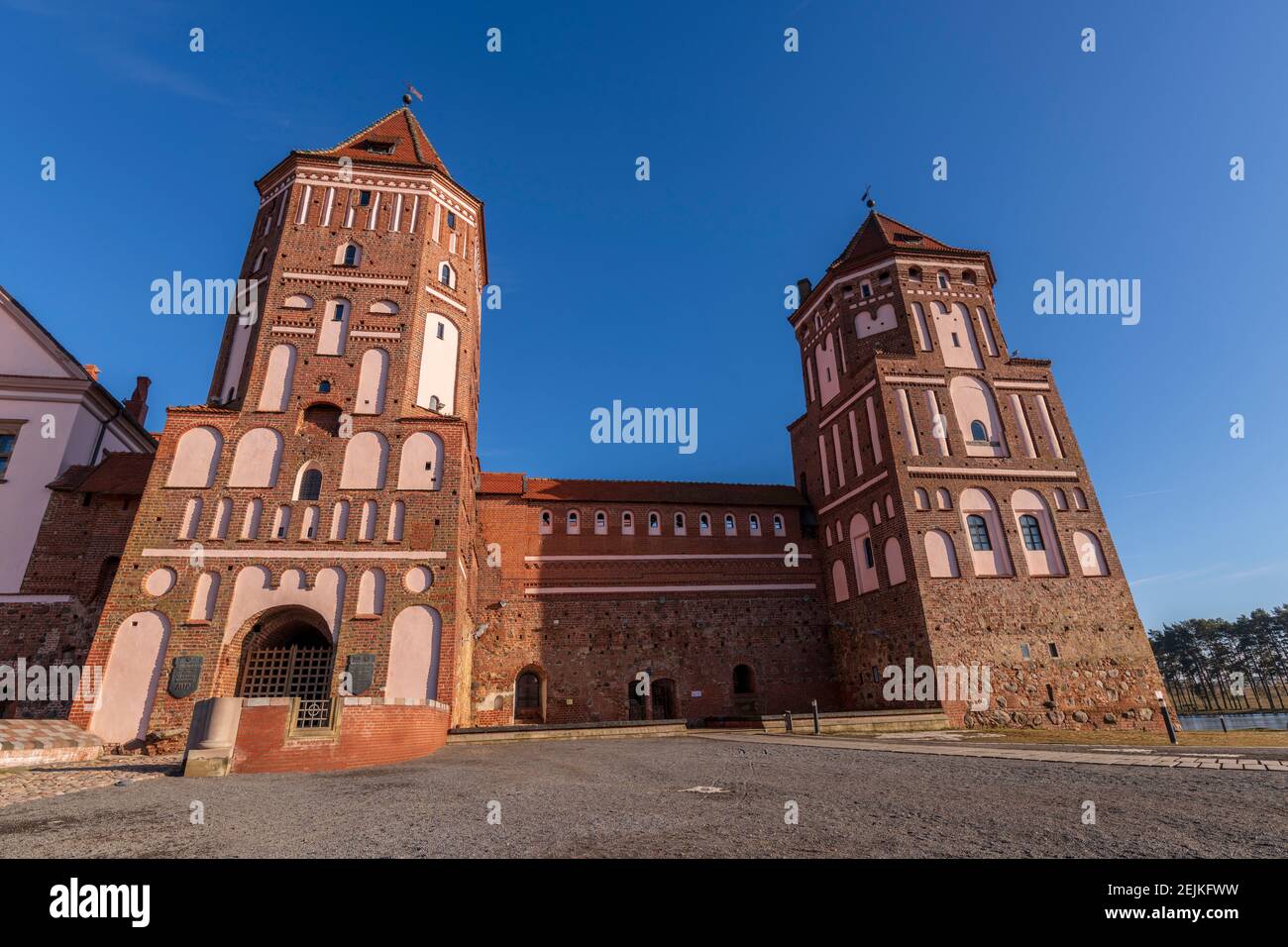Mir Medieval Ancient Castle, in Mir, Belarus Stock Photo - Alamy