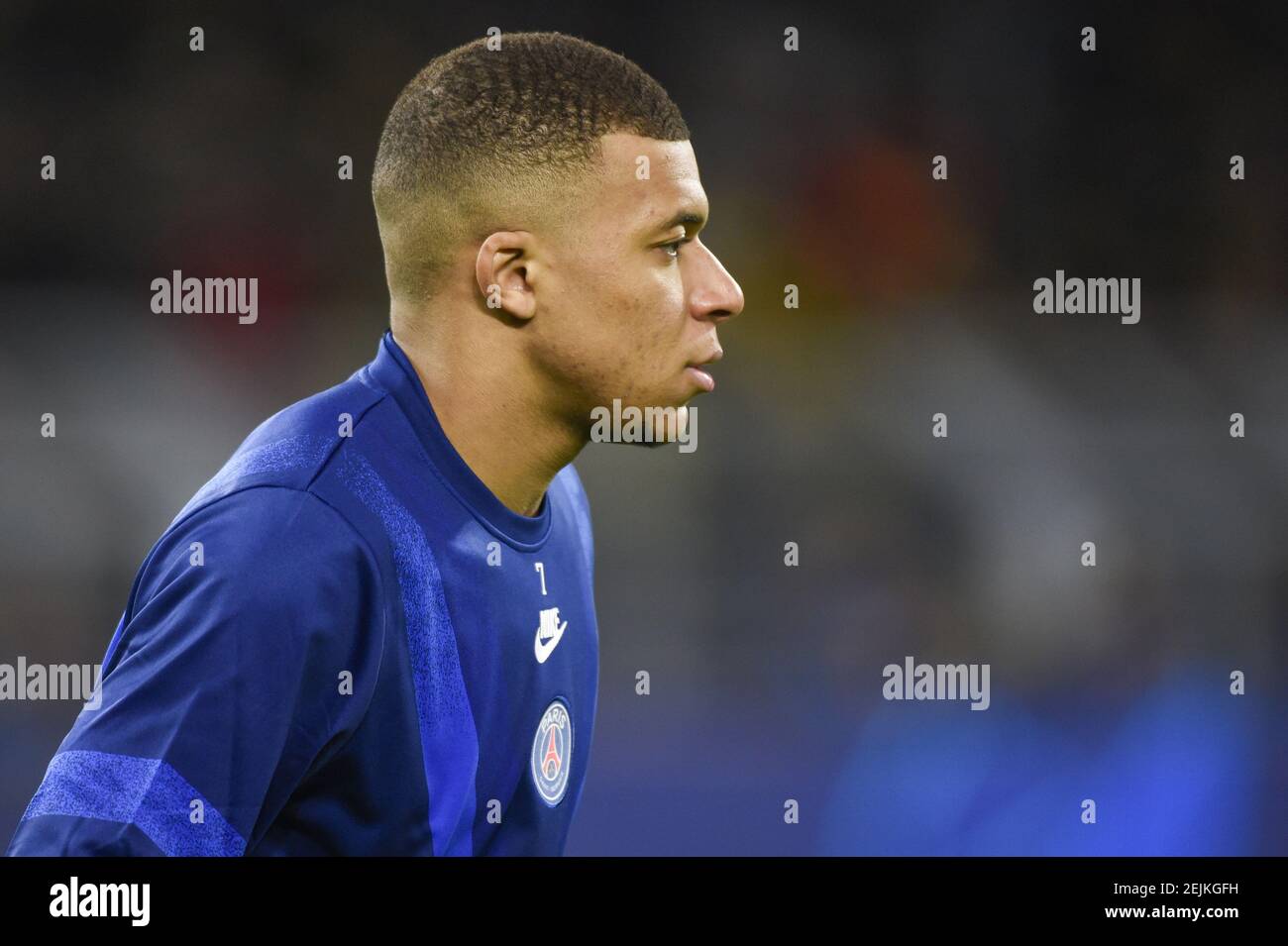 Kylian Mbappe of PSG during the UEFA Champions League Round of 16 match ...