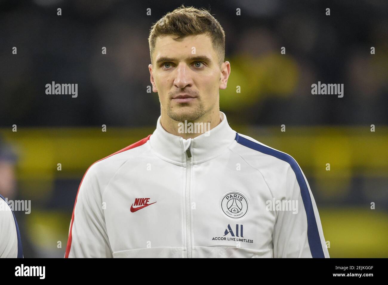Thomas Meunier of PSG during the UEFA Champions League Round of 16 ...