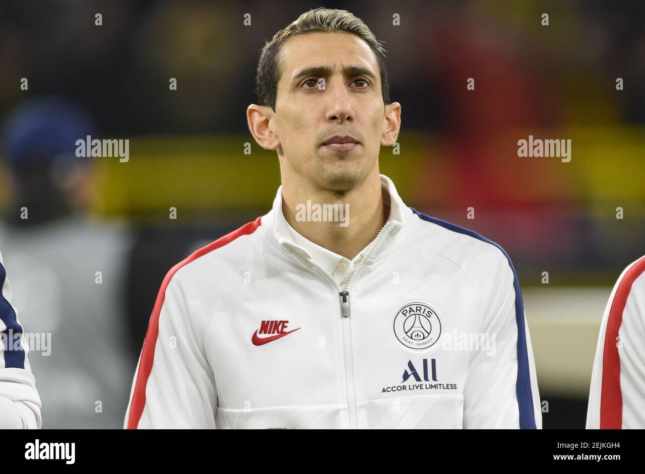 Angel Di Maria of PSG during the UEFA Champions League Round of 16 ...