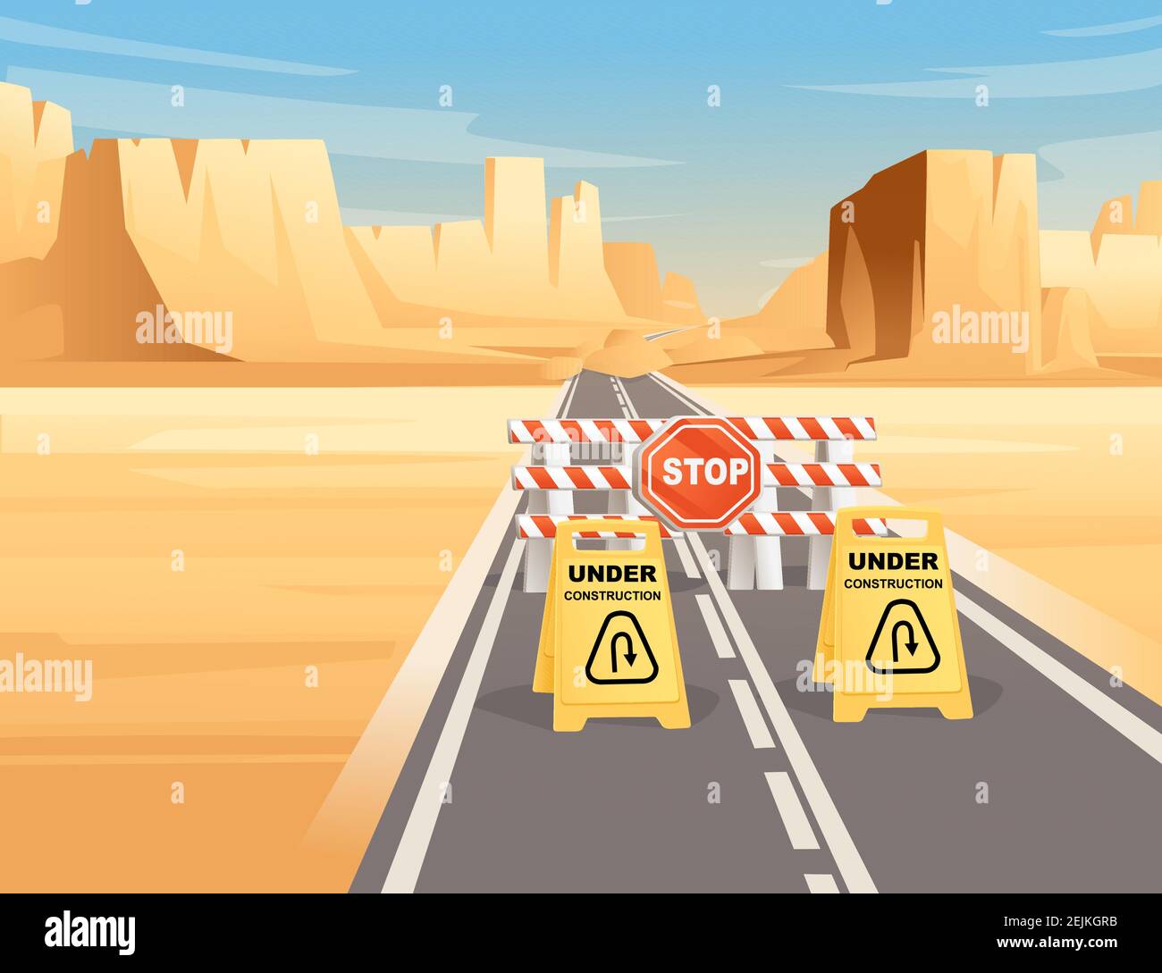 Road under rock Stock Vector Images - Alamy
