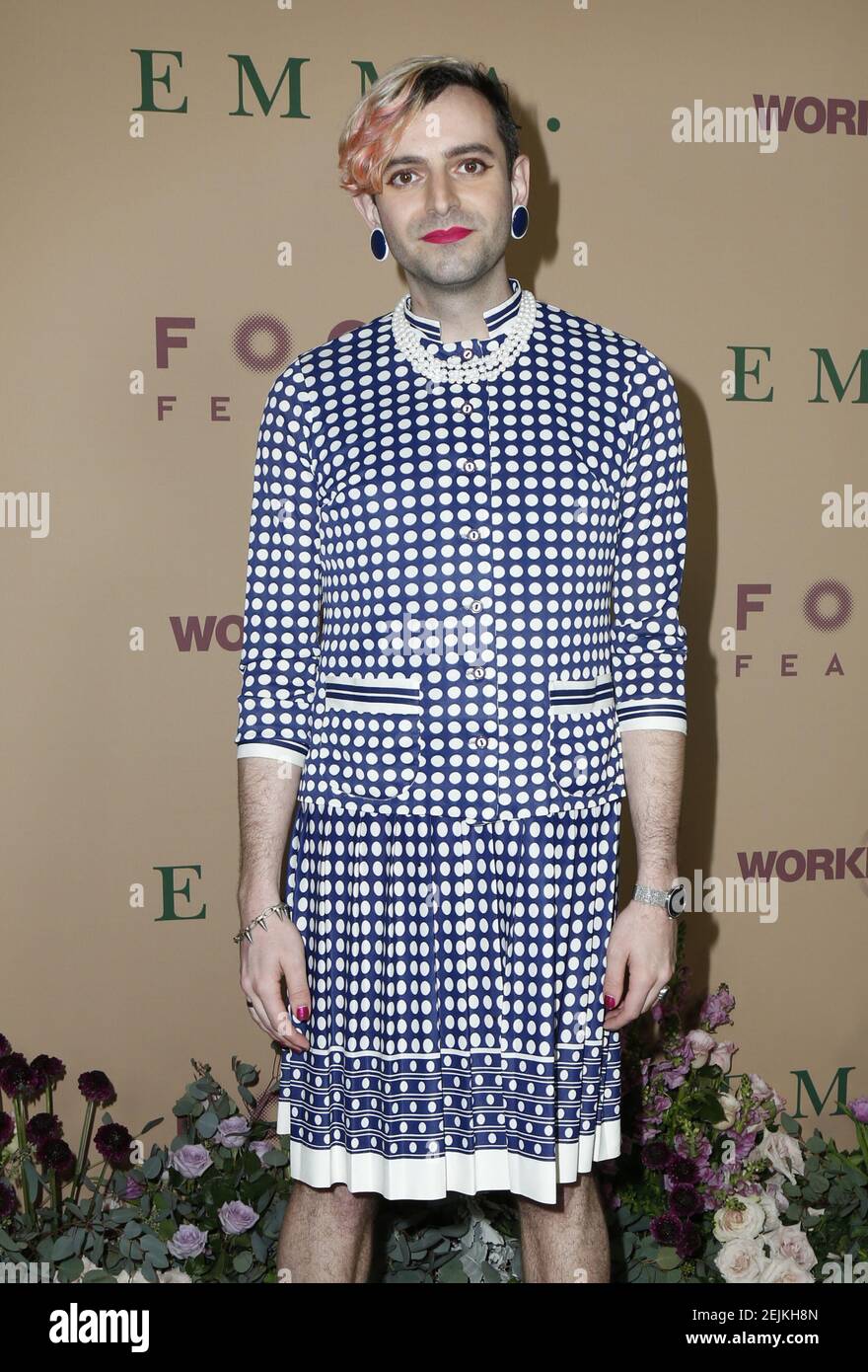 Jacob Tobia walking the red carpet at the Premiere Of Focus Features ...