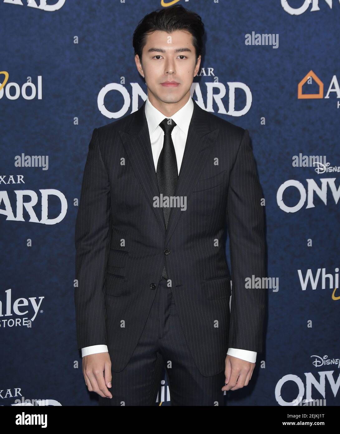 Naphat Siangsomboon arrives at the Disney And Pixar's ONWARD World ...