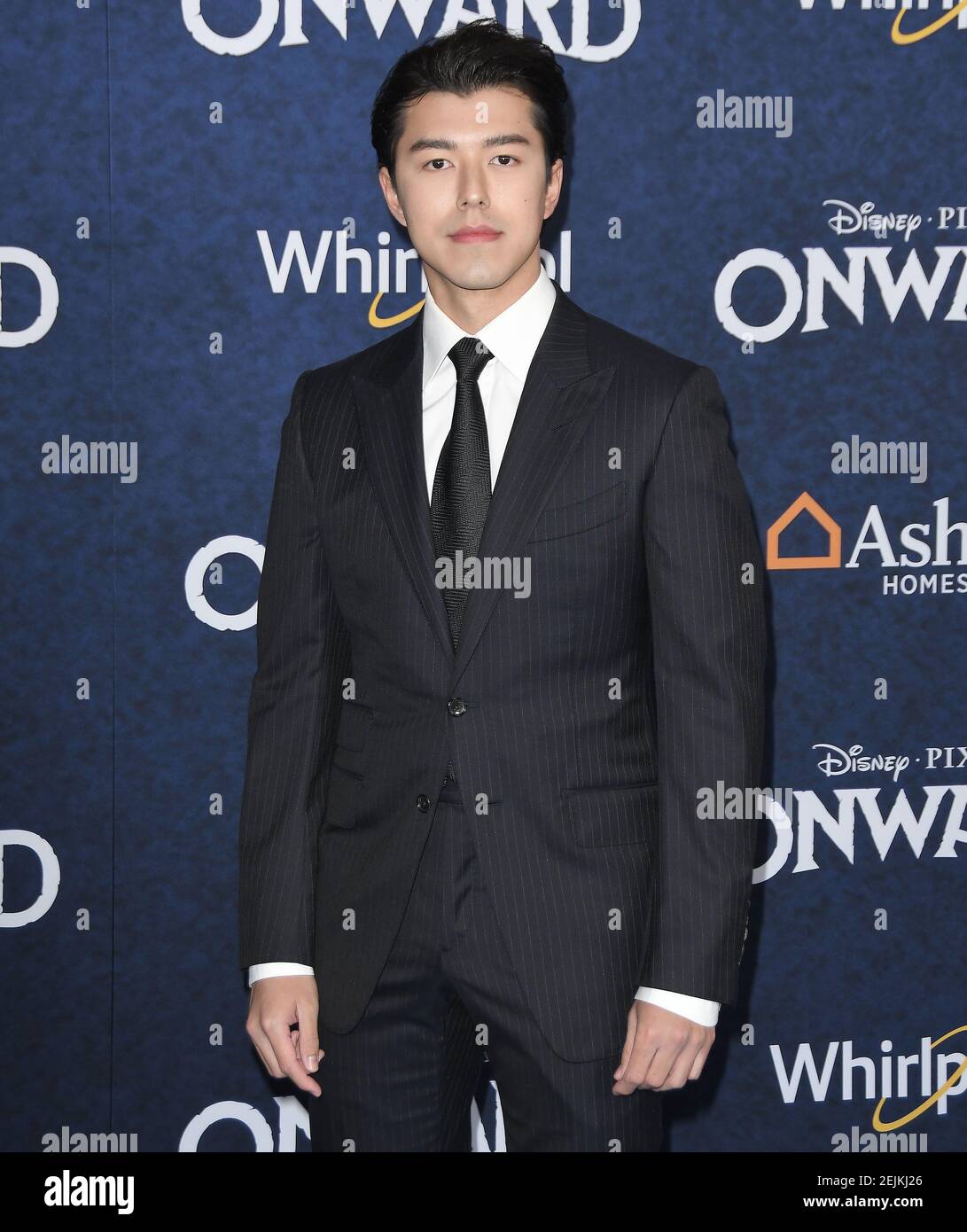 Naphat Siangsomboon arrives at the Disney And Pixar's ONWARD World ...