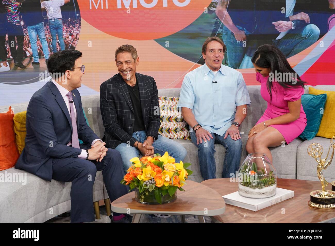 MIAMI, FL - FEBRUARY 19: Raul Gonzalez, Rene Farrait and Johnny Lozada ...