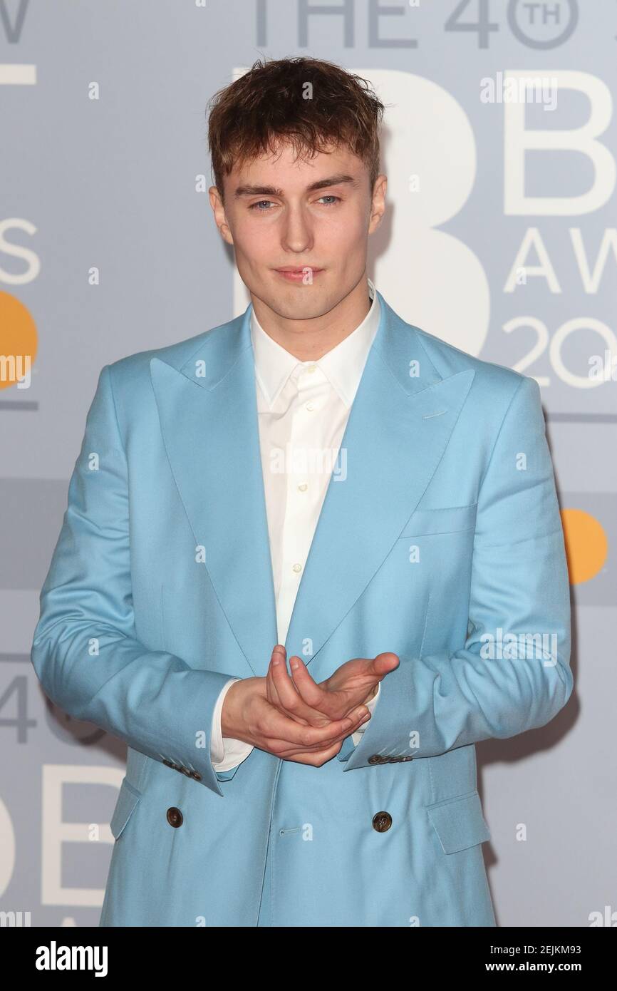 Sam Fender attends the 40th Brit Awards Red Carpet arrivals at The O2 ...