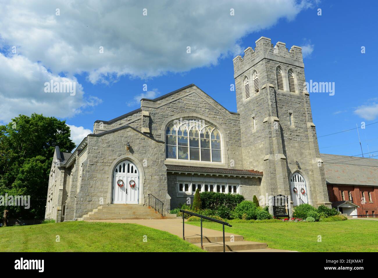 Grace United Methodist Church in downtown St. Johnsbury, Vermont VT ...
