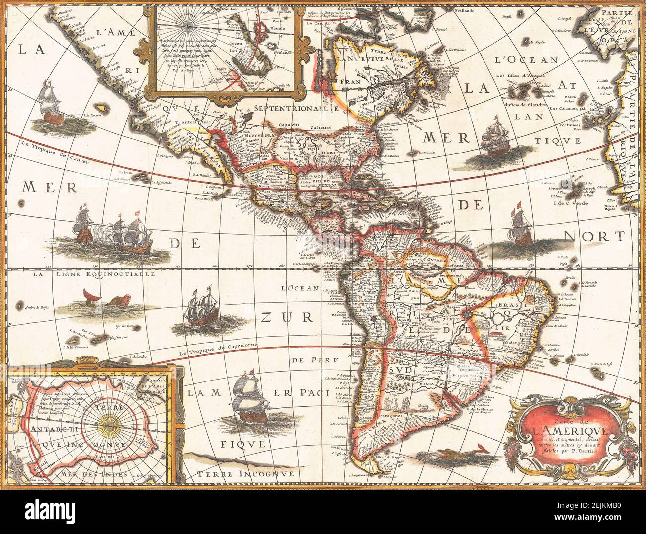 North america map 17th hi-res stock photography and images - Alamy